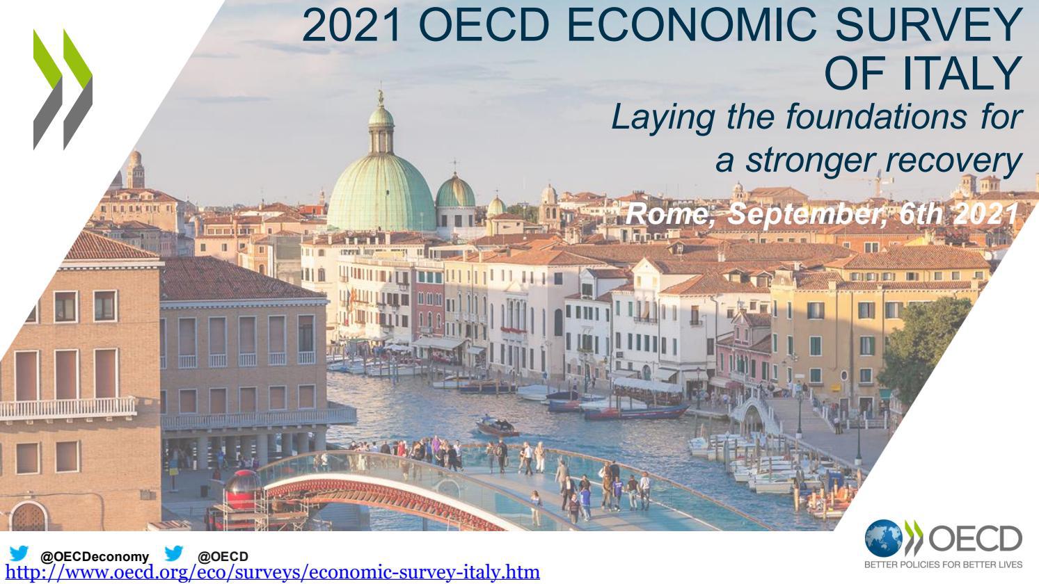 OECD Economic Survey of Italy 2021 - Presentation by OECD - Issuu