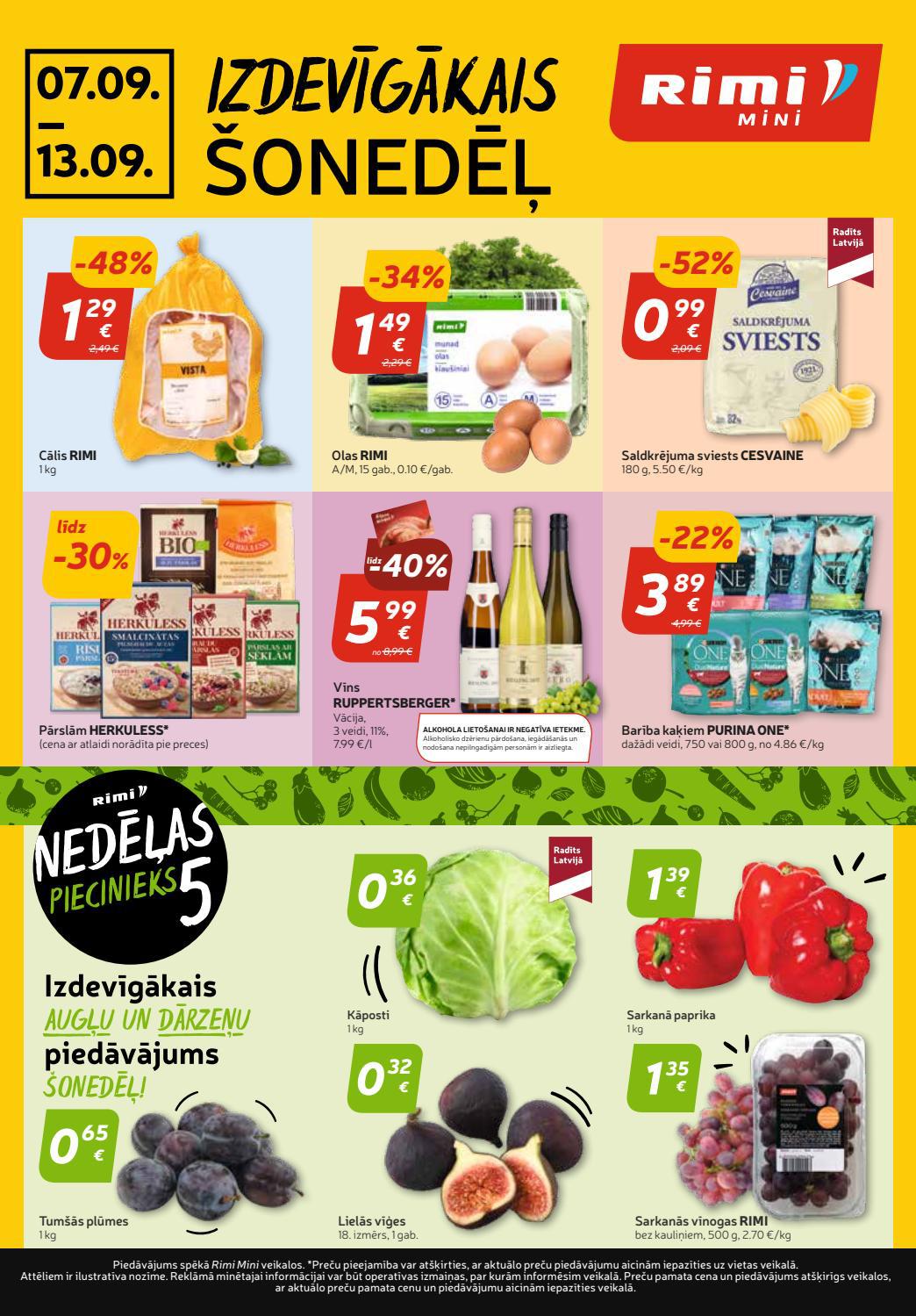 Rimi Mini Gardēžu dienas 07.09. - 13.09.2021. by Rimi - Issuu