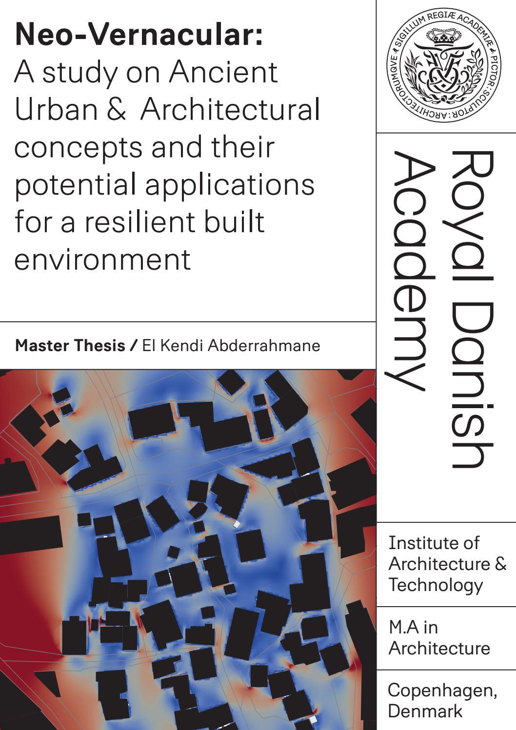 Neo Vernacular A Study On Ancient Urban Architectural Concepts And