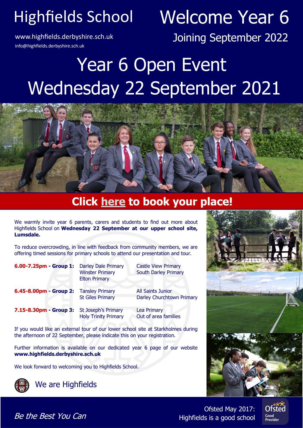 Year 6 Open Event by Highfields School - Issuu