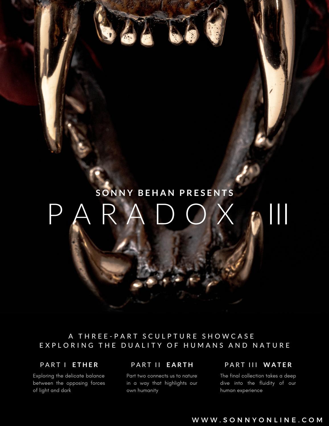 PARADOX III - ETHER by Sonny Behan - Issuu