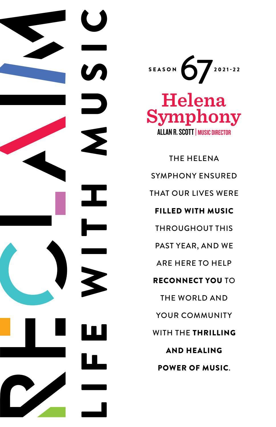 Helena Symphony Season 67 Brochure by Deanna Johnson - Issuu