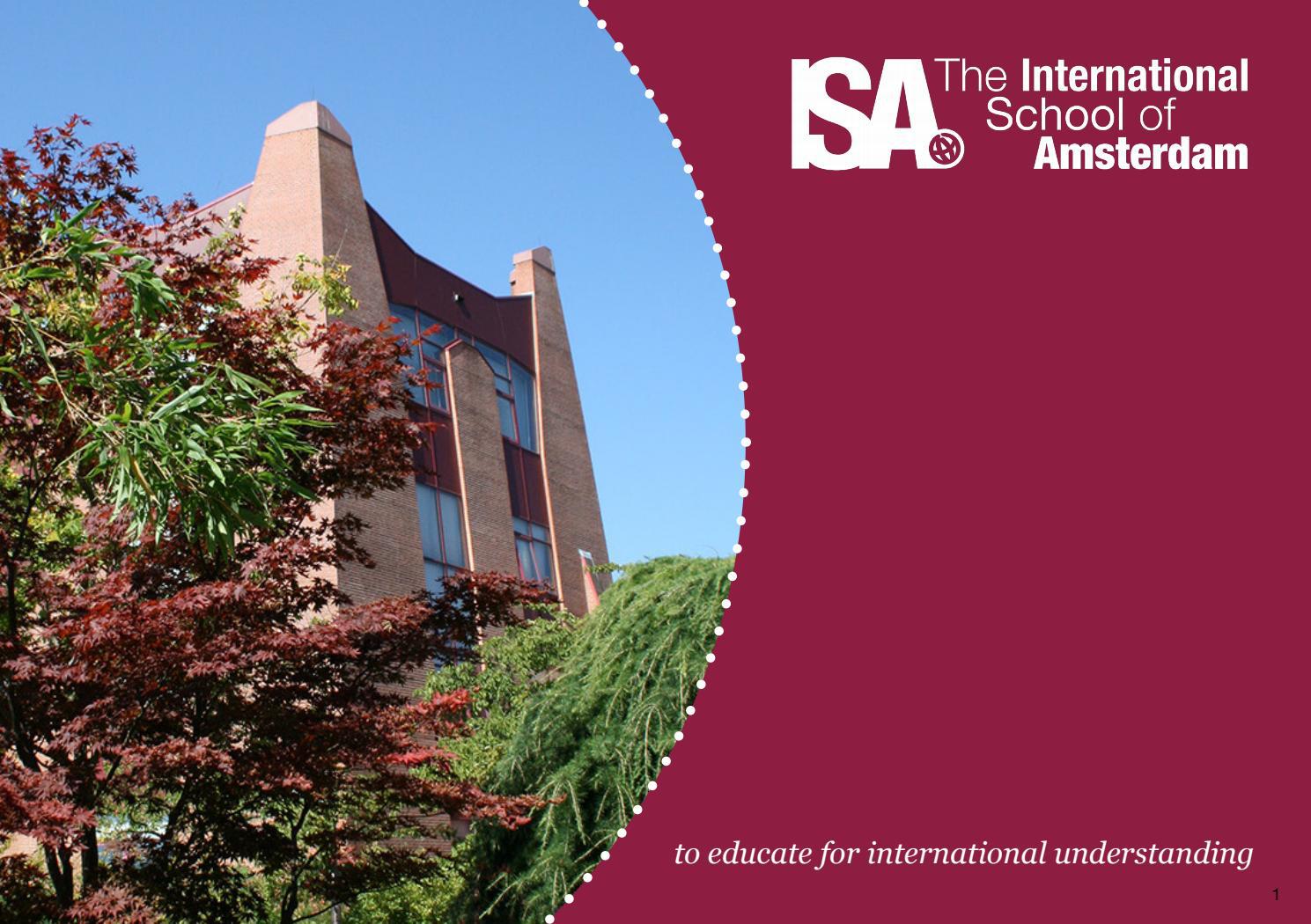 ISA Admissions Brochure by The International School of Amsterdam - Issuu