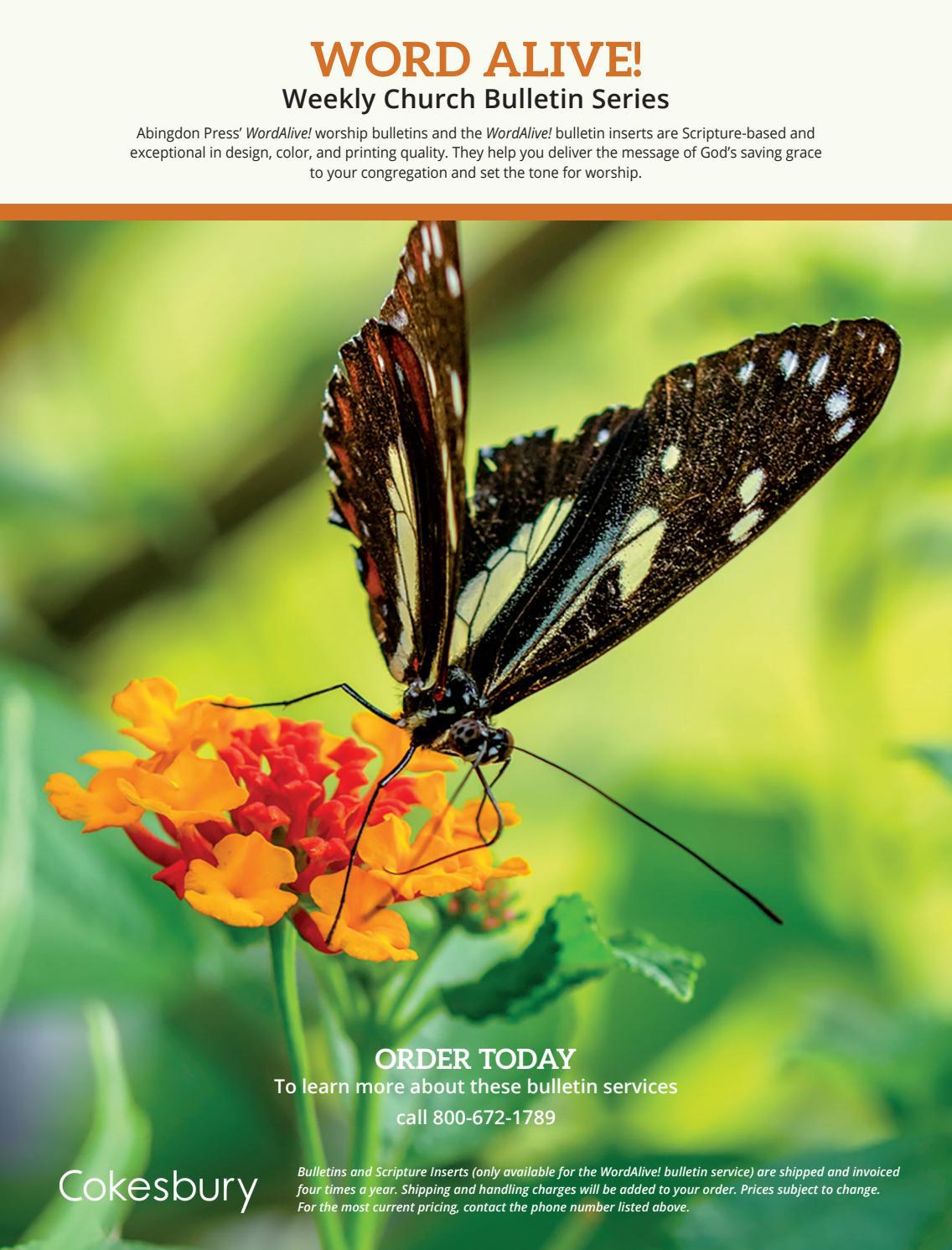 Word Alive Weekly Church Bulletin Series by United Methodist Publishing ...
