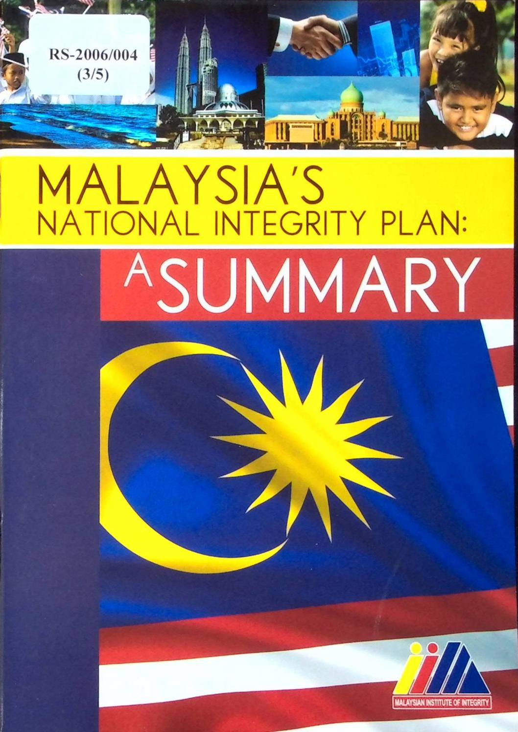 Malaysia's National Integrity Plan (A Summary) by Penerbitan IIM - Issuu