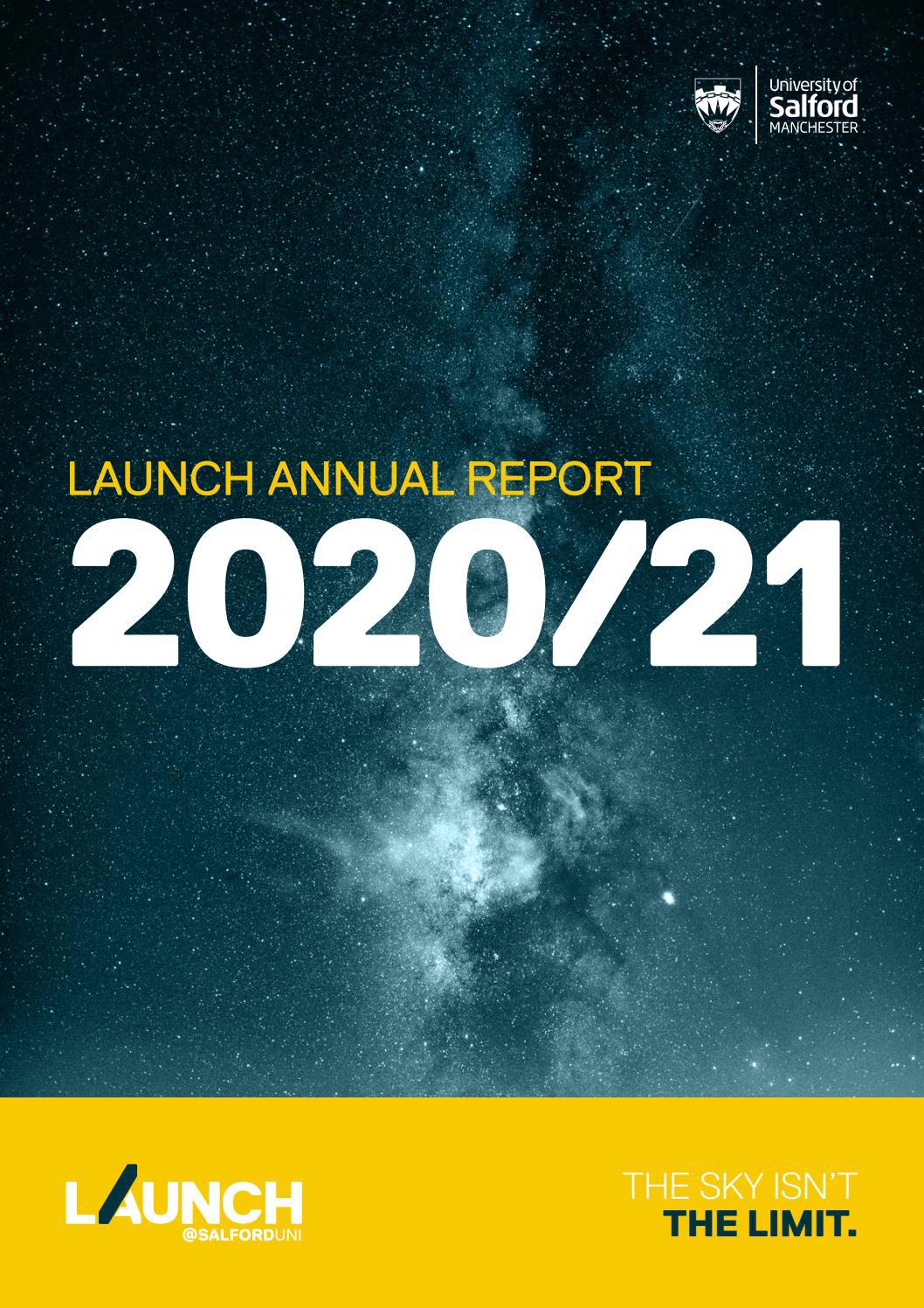 Launch Report 2020-21 by University of Salford - Issuu