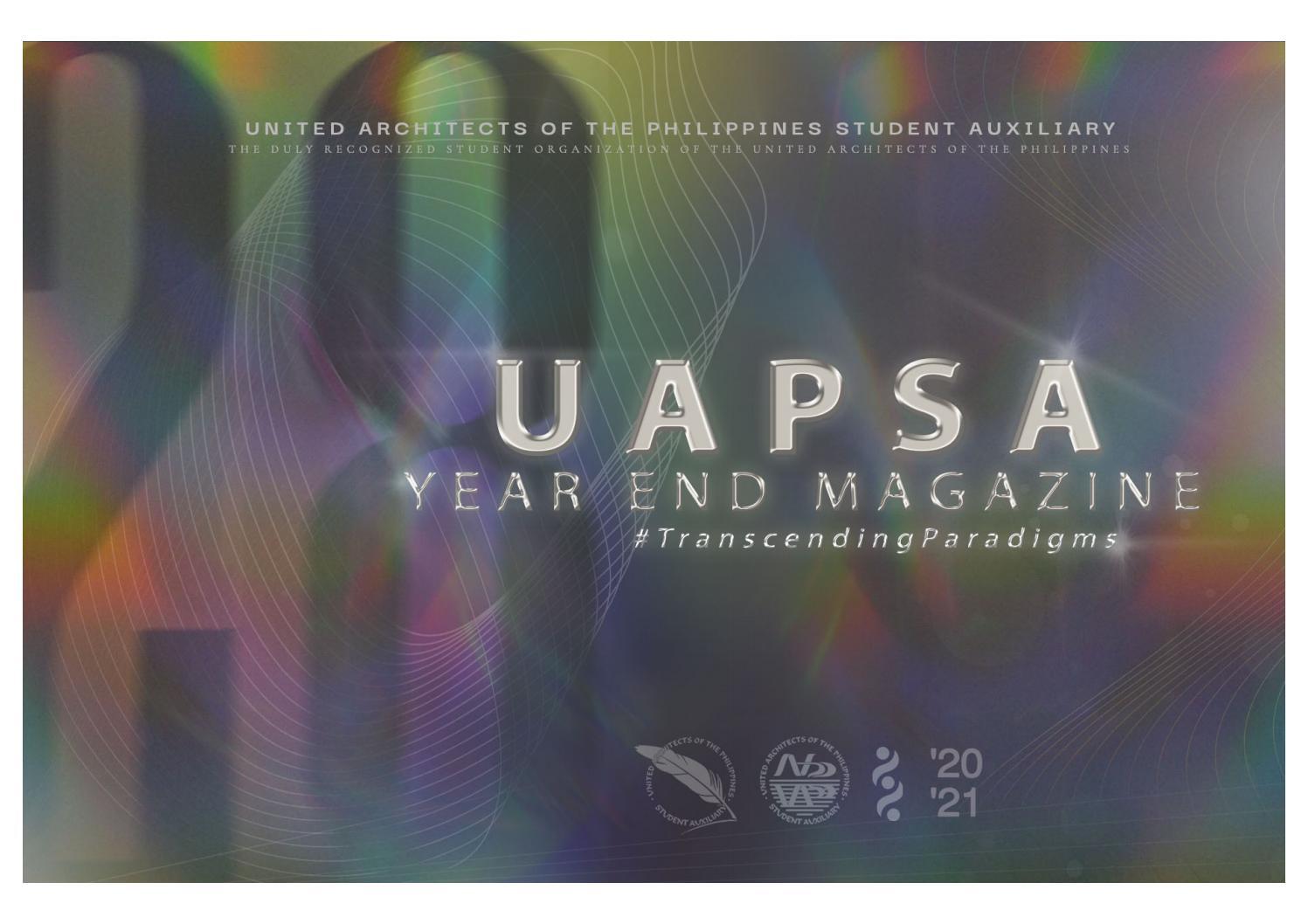 UAPSA Year End Magazine - Fiscal Year 2020-2021 by UAPSA HALIGI ...