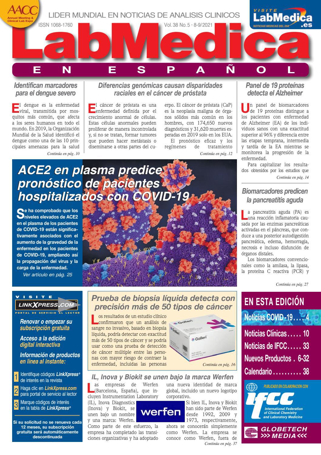 LabMedica Español Septiembre 2021 by Globetech - Issuu