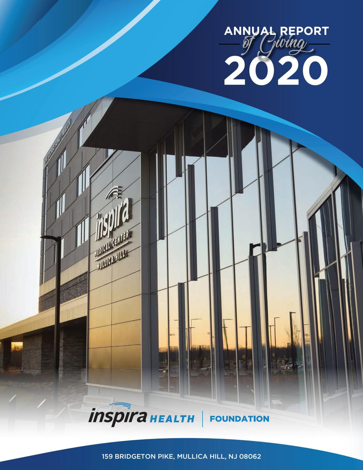 2020 Annual Report of Giving by Inspira Health - Issuu