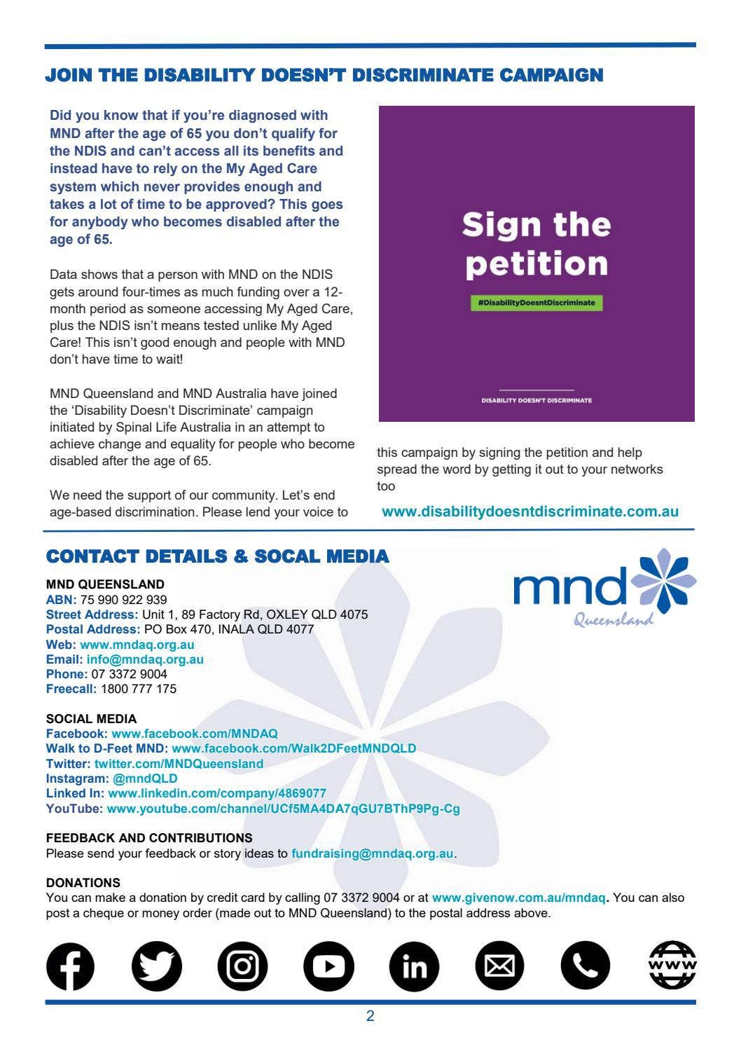 MND Queensland's The Cornflower Newsletter - Spring 2021 Edition by MND ...