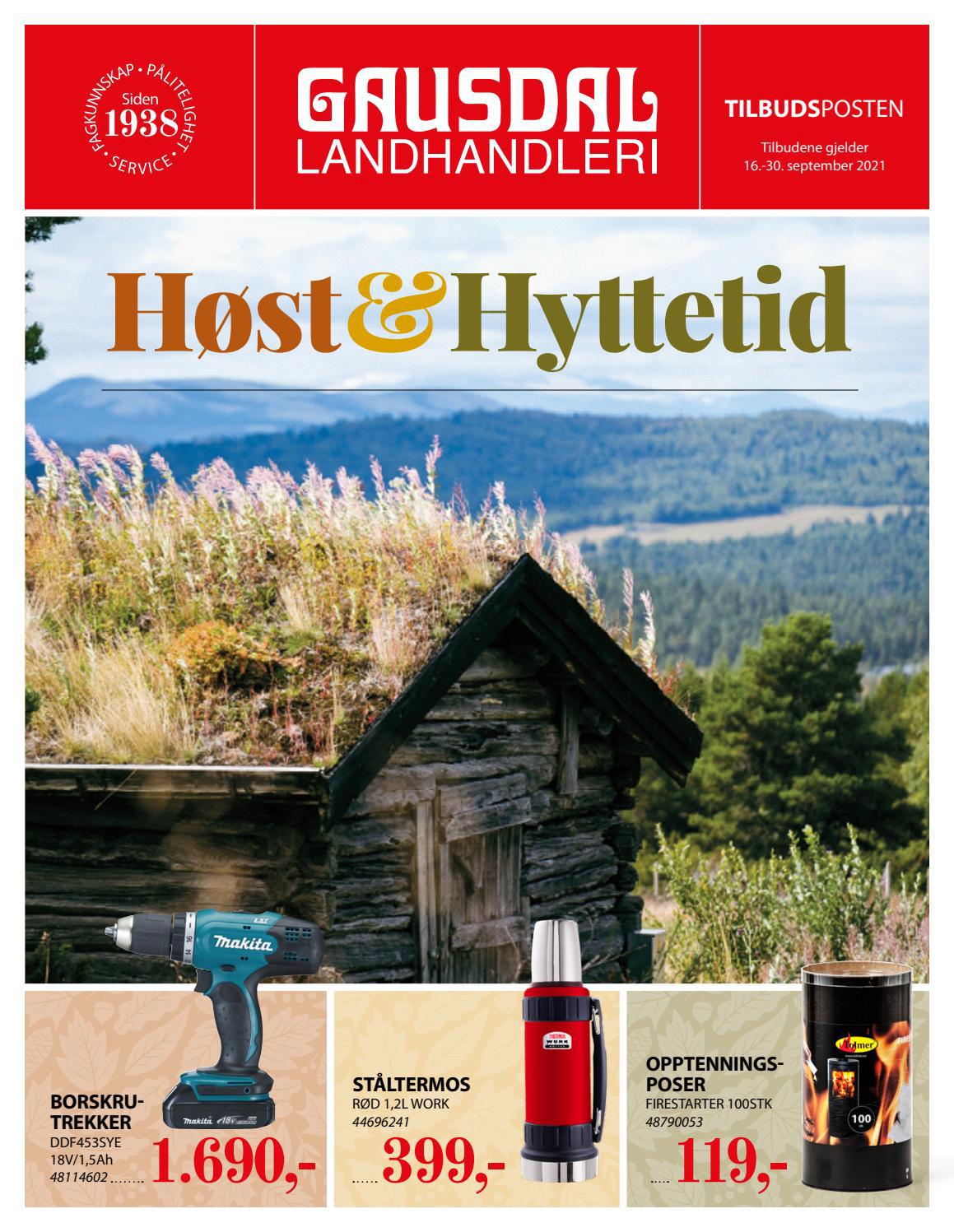 TILBUDSPOSTEN 16. - 30. september by Gausdal Landhandleri AS - Issuu