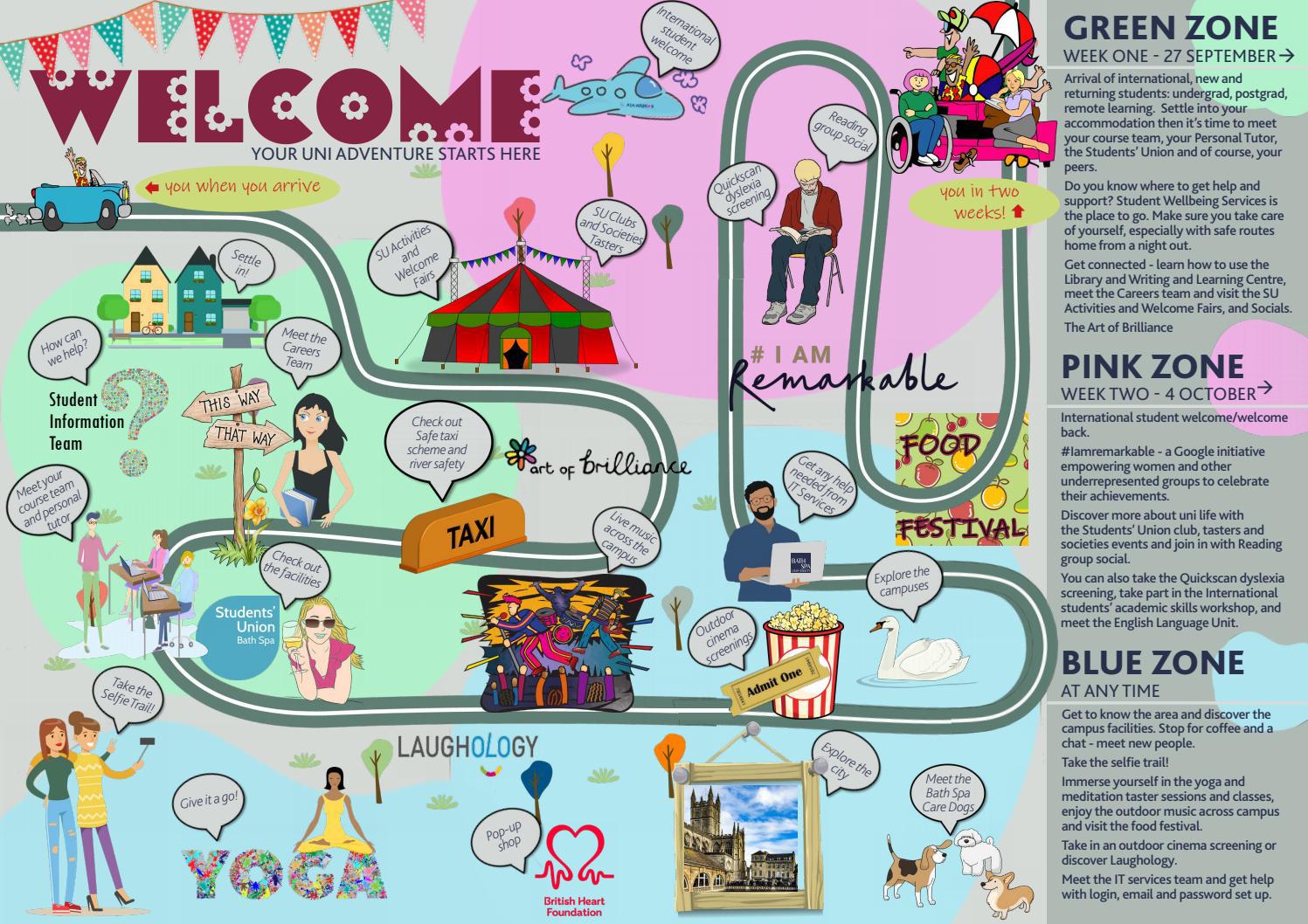 Welcome Activites Map 2021 by Bath Spa University - Issuu