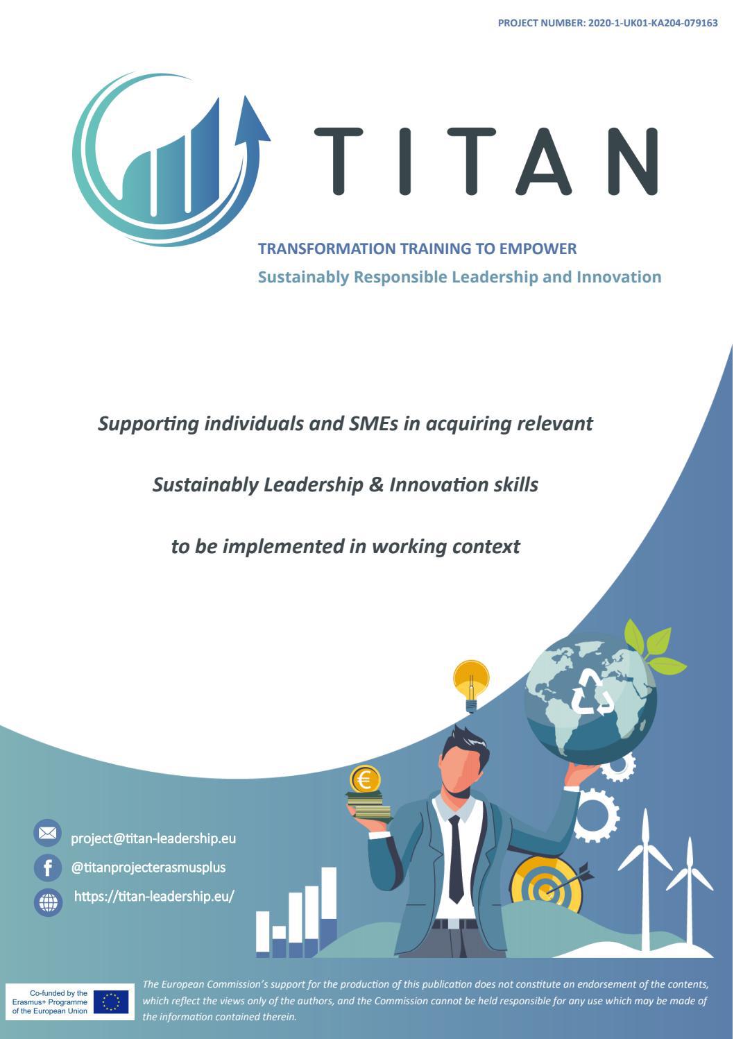 TITAN - TRANSFORMATION TRAINING TO EMPOWER Sustainably Responsible ...