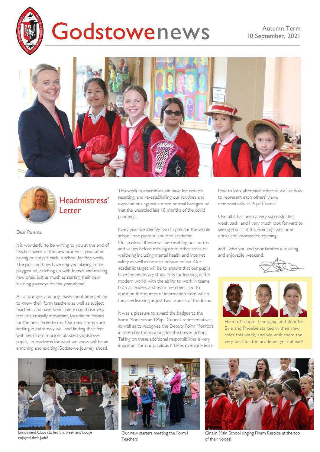 Godstowe News: Autumn 2021 10/09 by GodstowePrep - Issuu