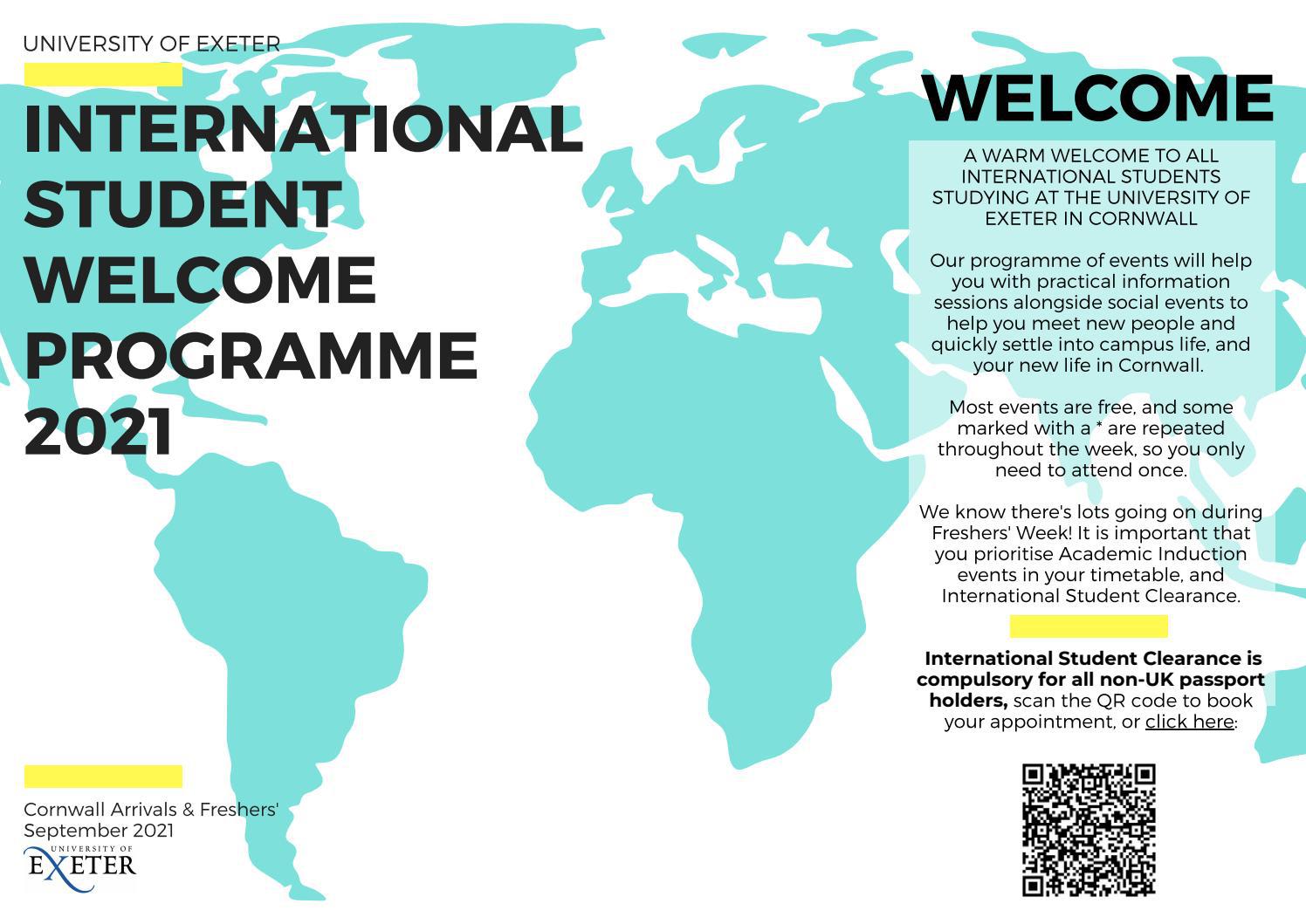 International Welcome Programme: Cornwall September 2021 by University ...