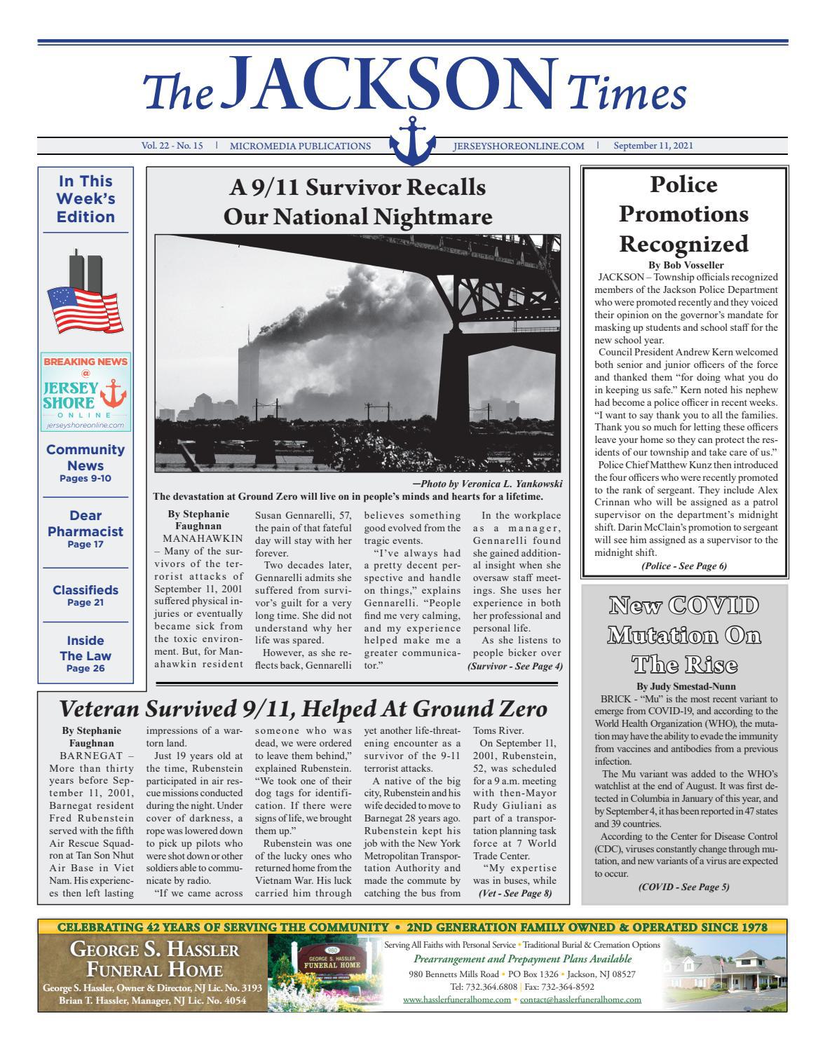 2021-09-11 - The Jackson Times by Jersey Shore Online - Issuu