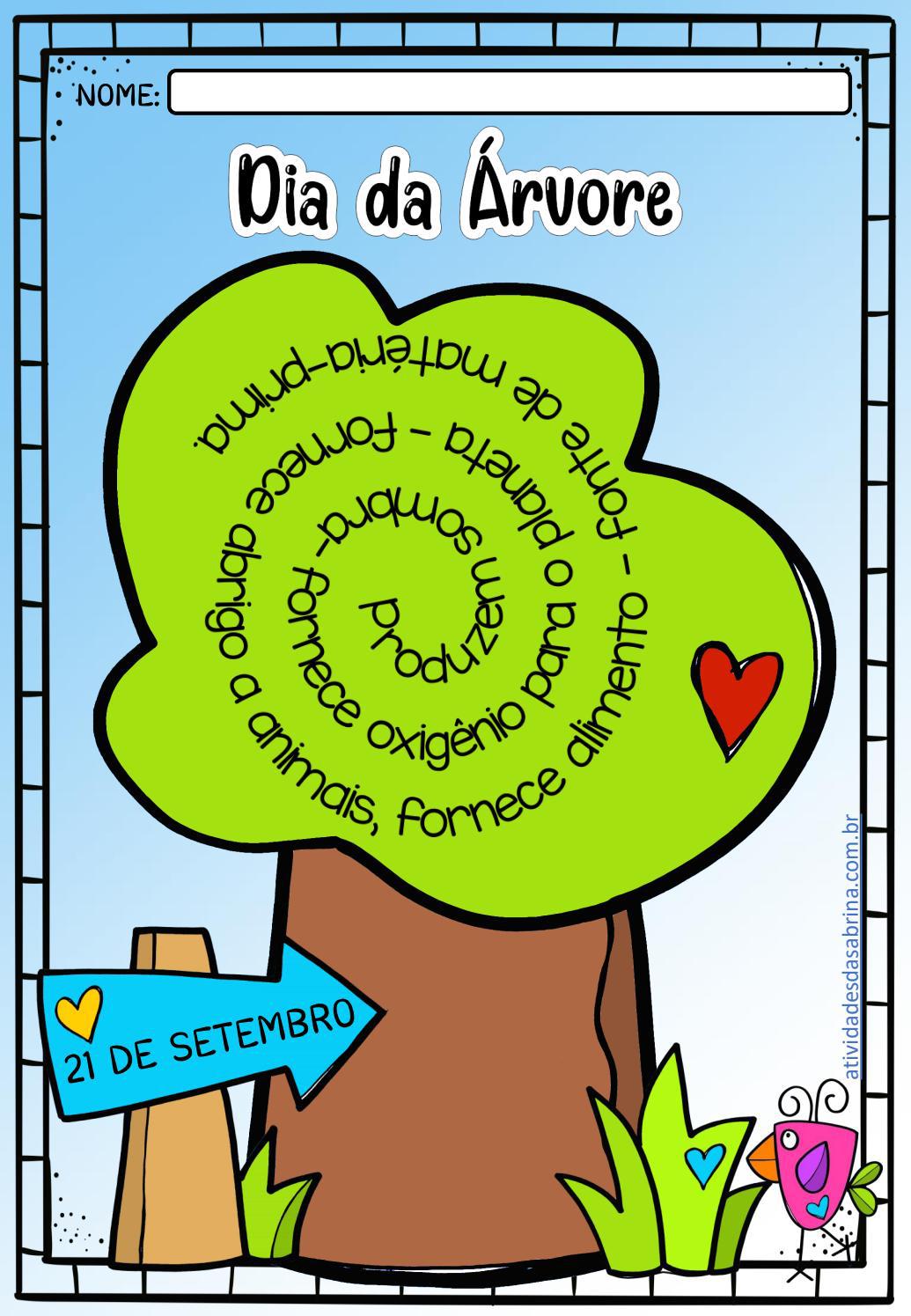 Atividade dia da Árvore by Atividades da Sabrina - Issuu