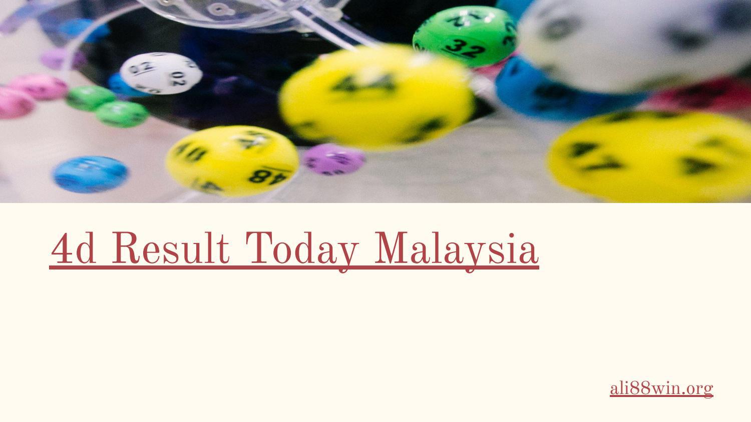 4d Result Today Malaysia By Ali88win Issuu 4d Result Today Malaysia By Ali88win Issuu