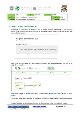 Proceso de Egreso en el Sistema General de Certifcación del IEMS CDMX. by PDLM - Issuu