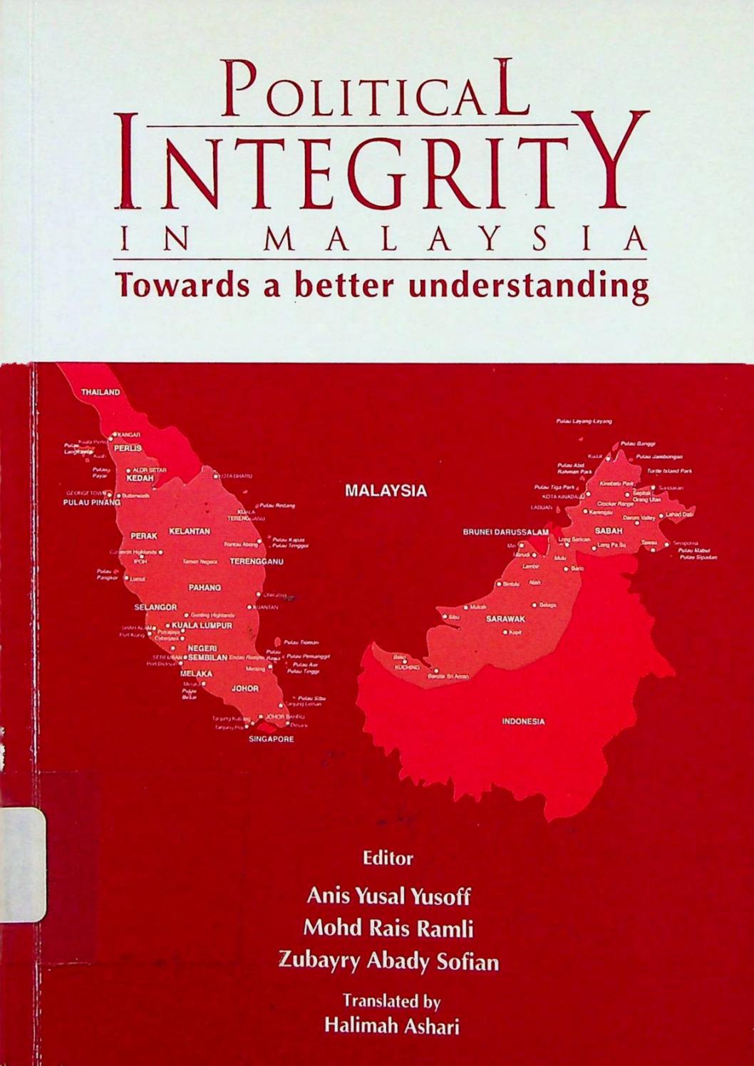 Political Integrity in Malaysia : Towards a better understanding by ...