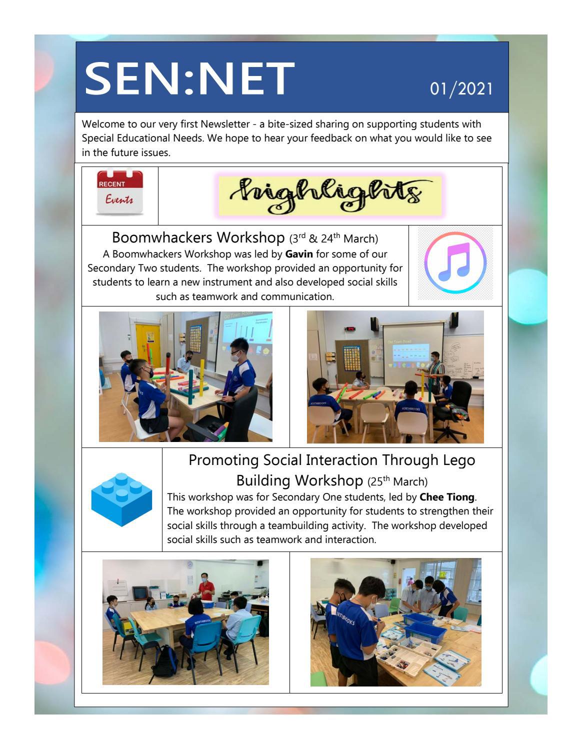 NBrSS Special Educational Needs Newsletter 01 2021 by Northbrooks ...