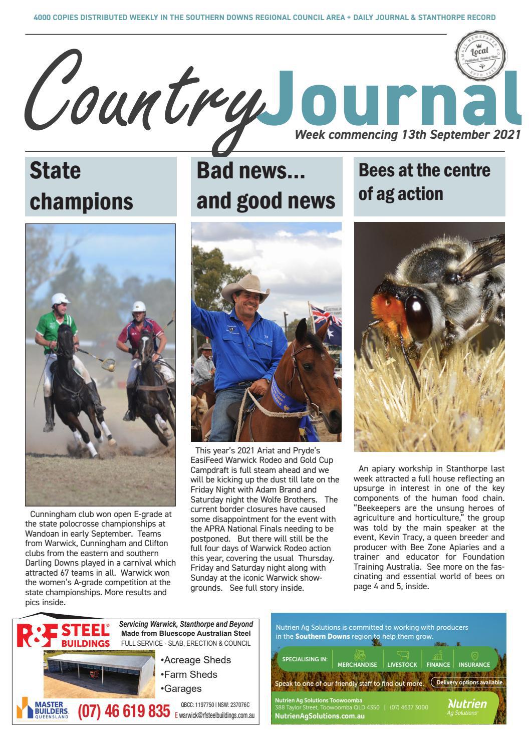 Country Journal, Edition #14 - September 13, 2021 by SmallNewspaperCo ...
