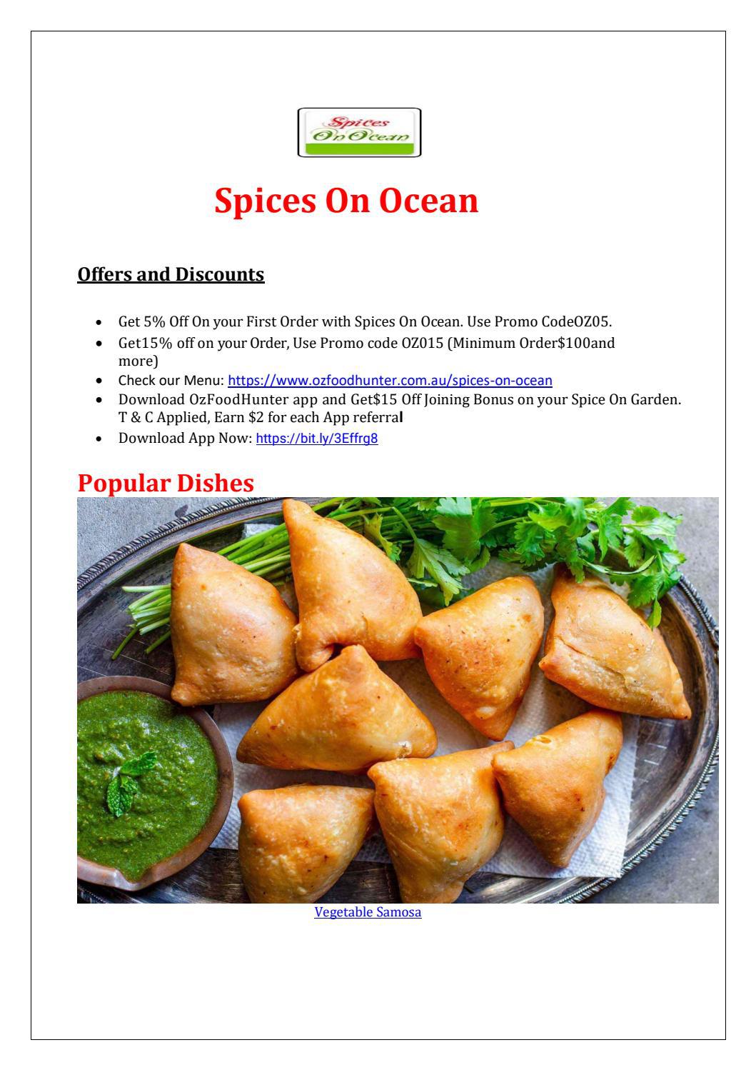 5% Off - Spices on Ocean Menu - Indian Restaurant Rockingham, WA by ...