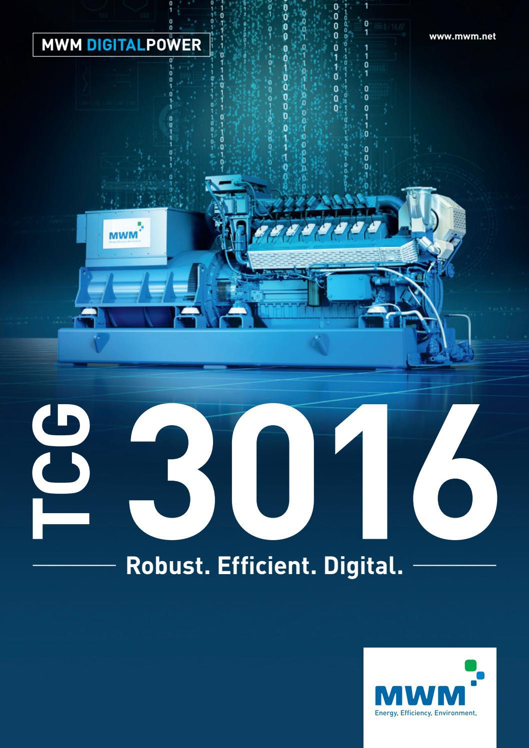 MWM Gas engine TCG 3016 (EN) by MWM Gas Engines / Gasmotoren - Issuu