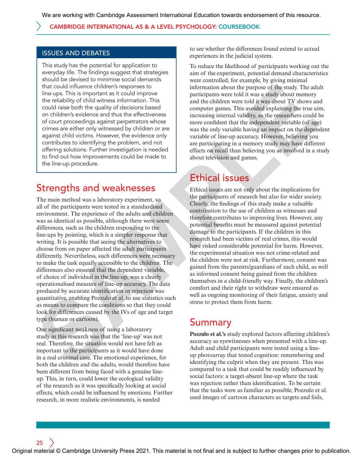 Cambridge International AS & A Level Psychology Second edition ...