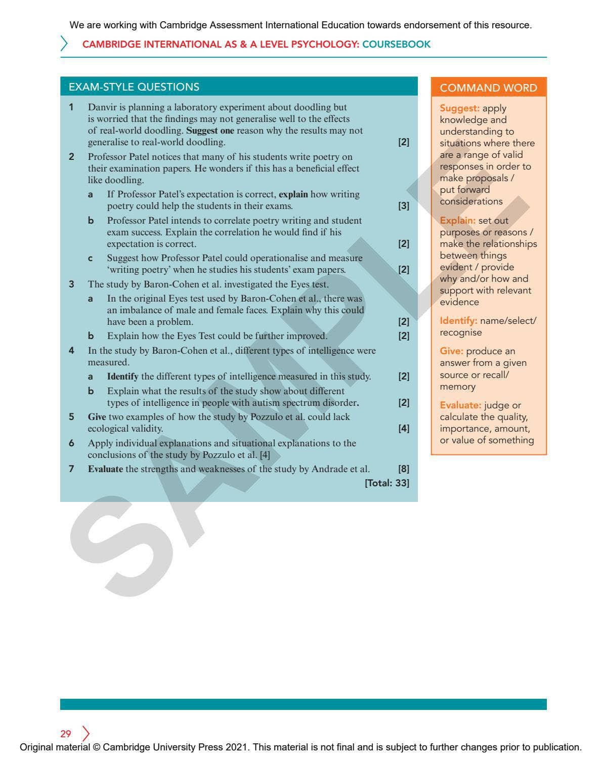 Cambridge International AS & A Level Psychology Second edition ...