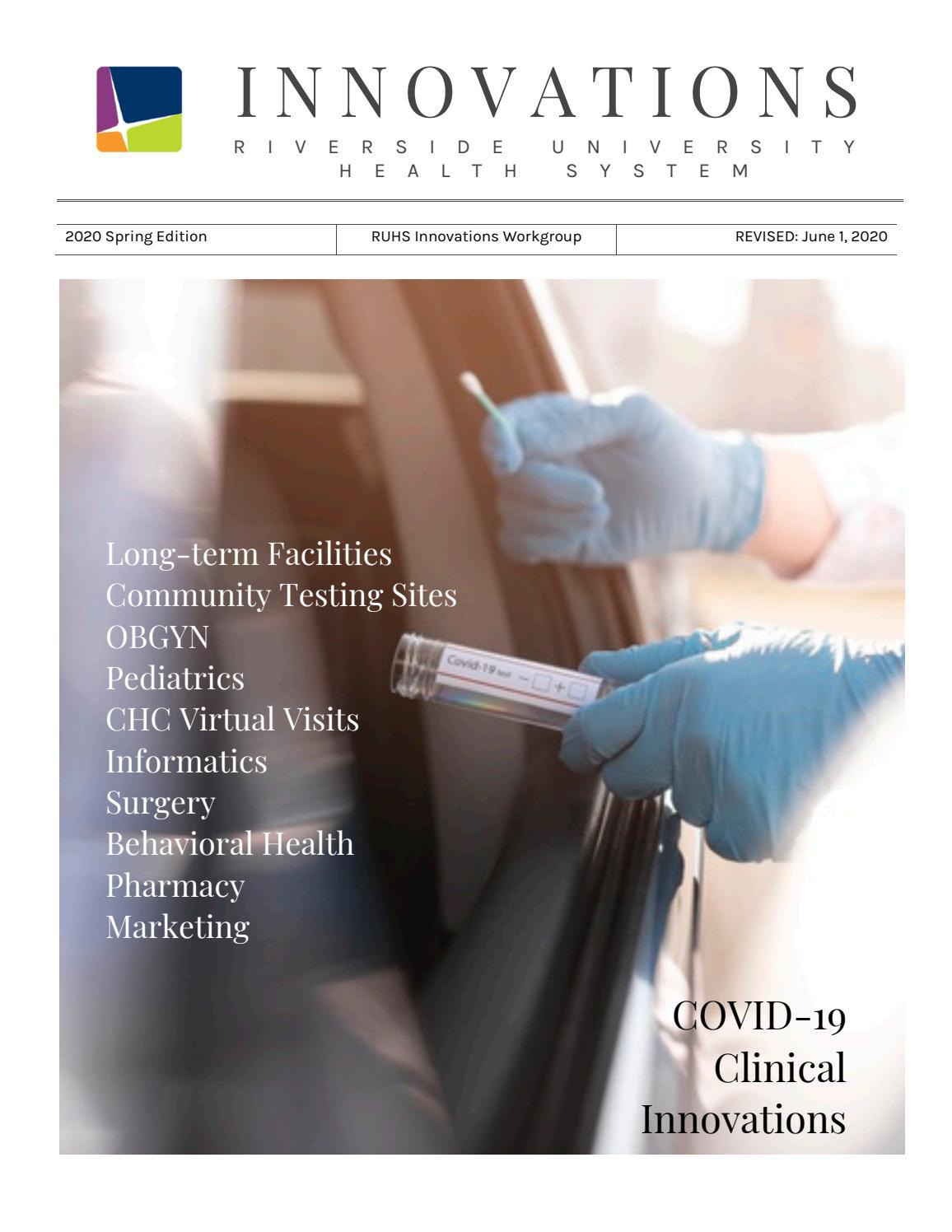 Innovations Magazine First Edition by Riverside University Health ...