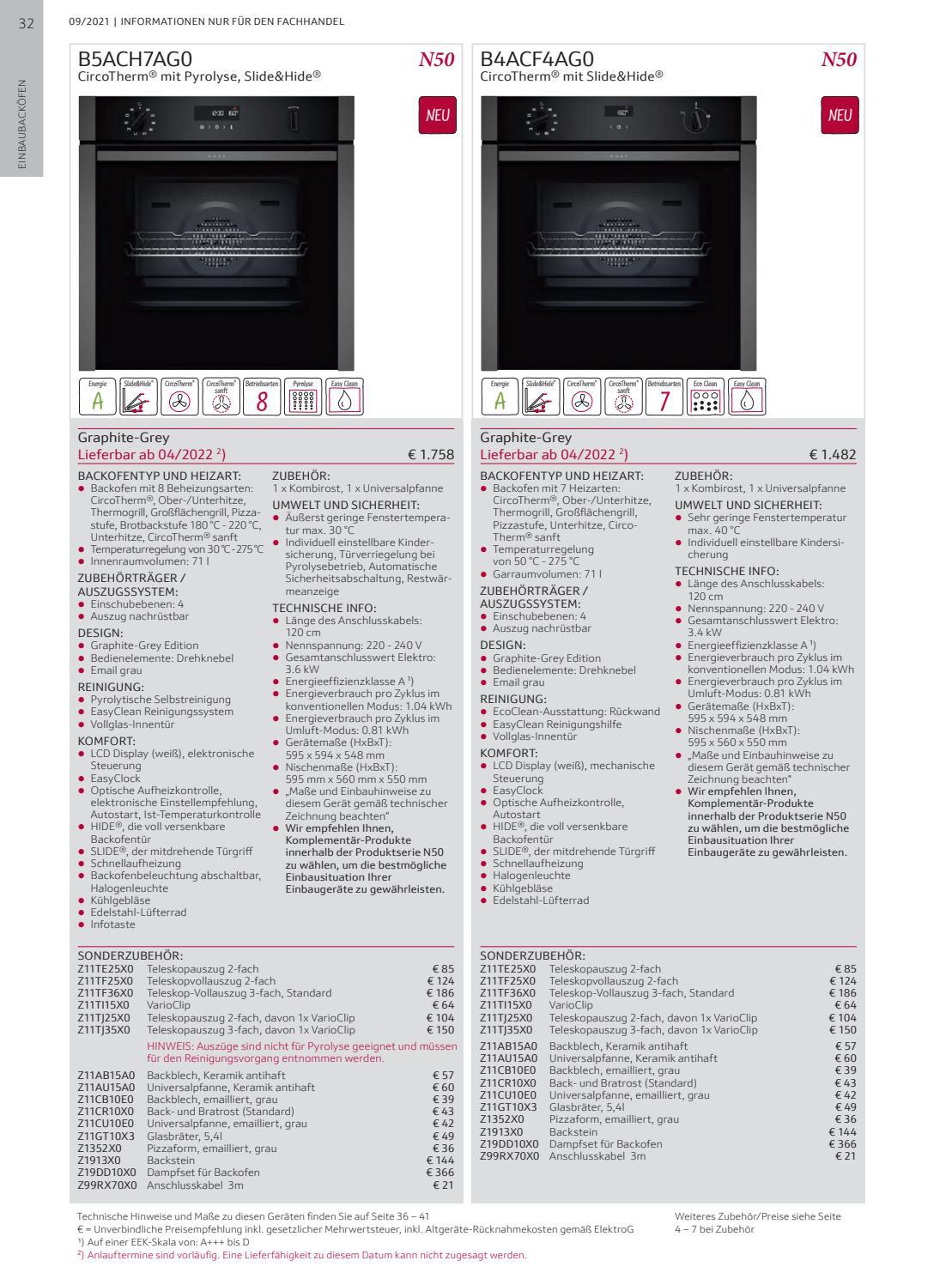 NEFF Collection Programm 2021/2022 by Neff - Issuu