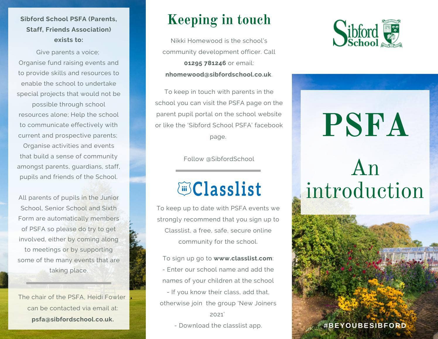 PSFA leaflet 2021/22 by Sibford - Issuu