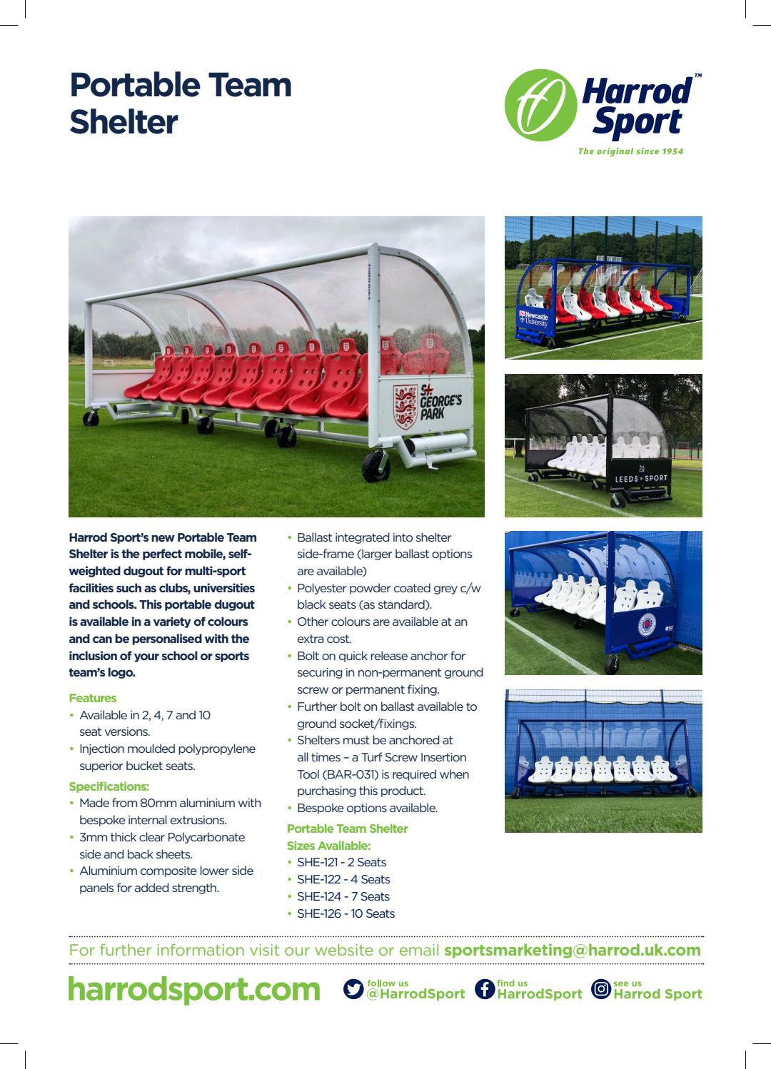 Harrod Sport Portable Team Shelter by The Pitchmark Group - Issuu