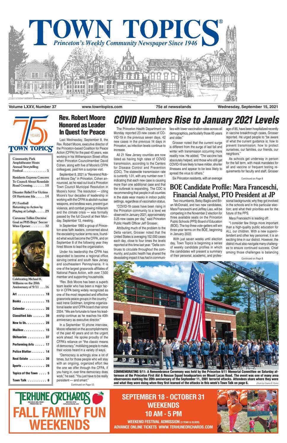 Town Topics Newspaper, September 15, 2021 by Witherspoon Media Group ...