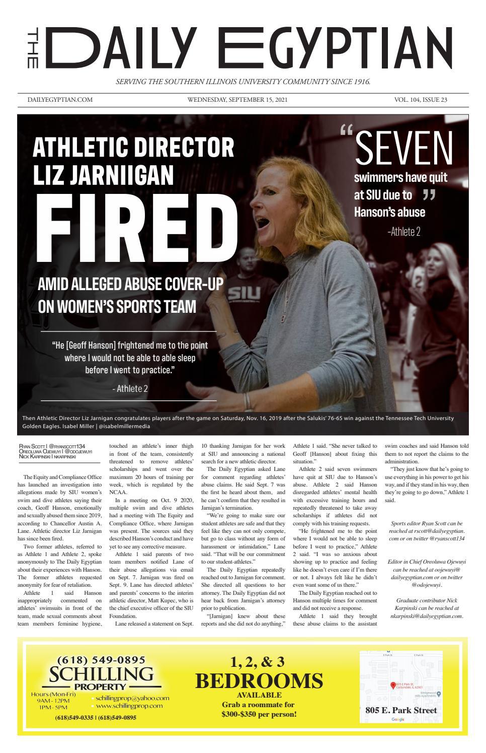 The Daily Egyptian - September 9, 2021 by Daily Egyptian - Issuu