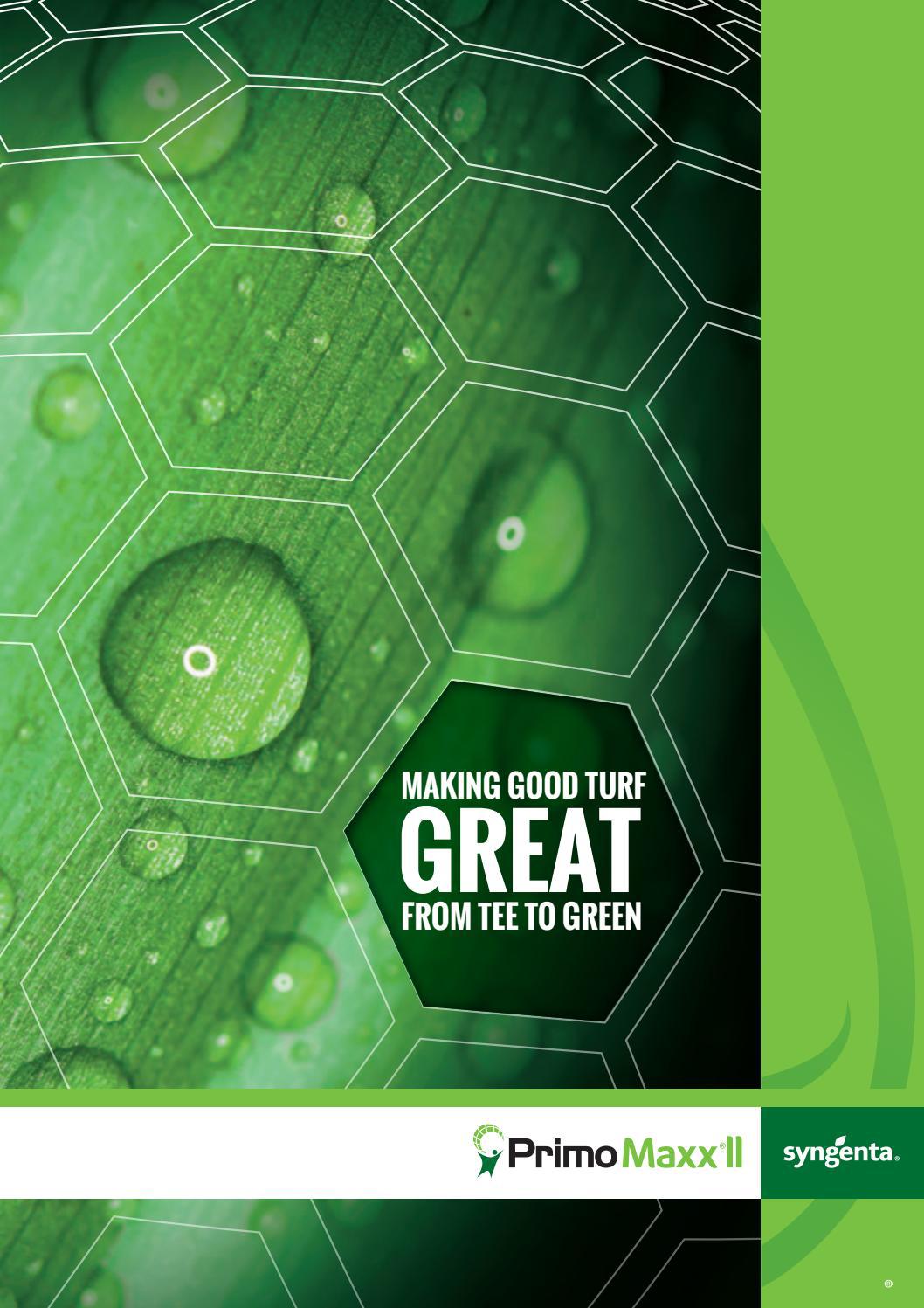 Syngenta Primo Maxx II by The Pitchmark Group - Issuu