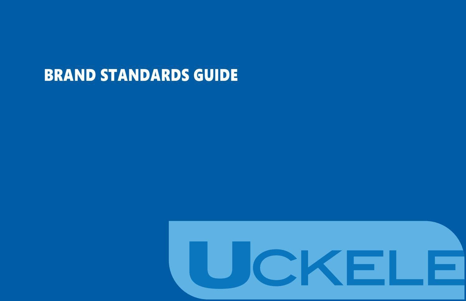 Uckele Brand Standards Guide 2021 by Uckele - Issuu