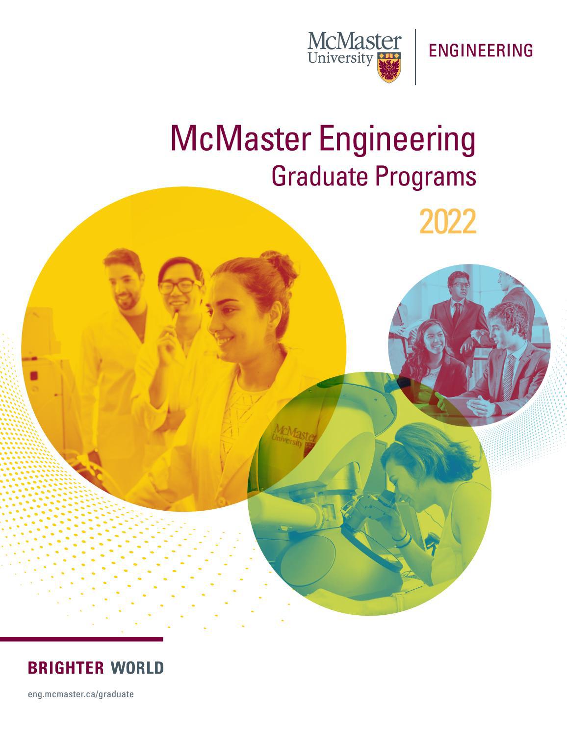 2022 Graduate Studies Program Guide | McMaster Engineering by McMaster ...