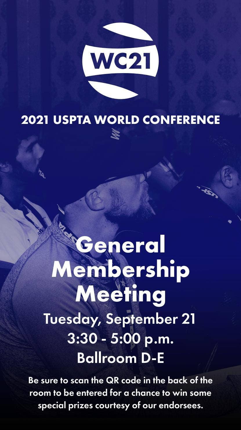 USPTA WC21 General Membership Meeting by RSPA - Issuu