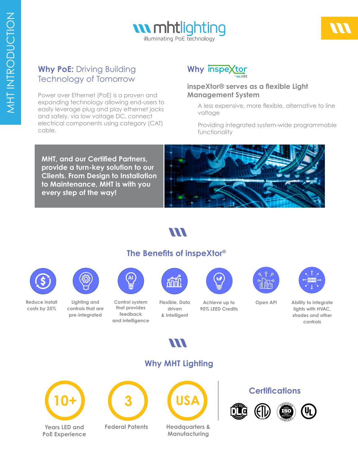 Intro to inspeXtor® by MHT - One Sheet by inspeXtor® by MHT Lighting Systems - Issuu
