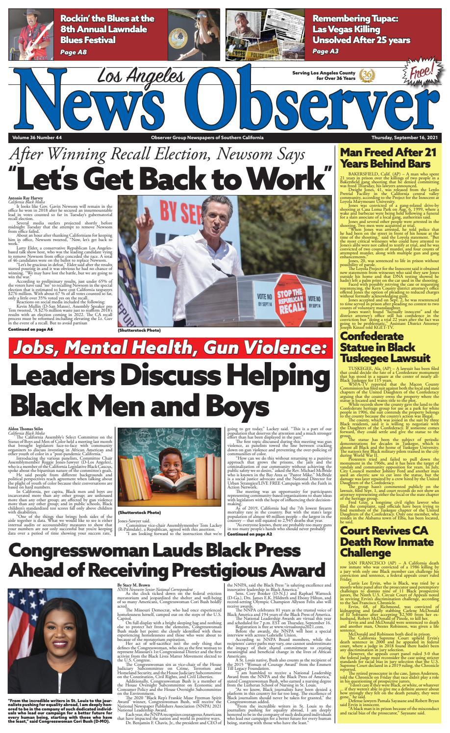 Los Angeles News Observer 9.16.21 by Observer Group Newspapers of ...