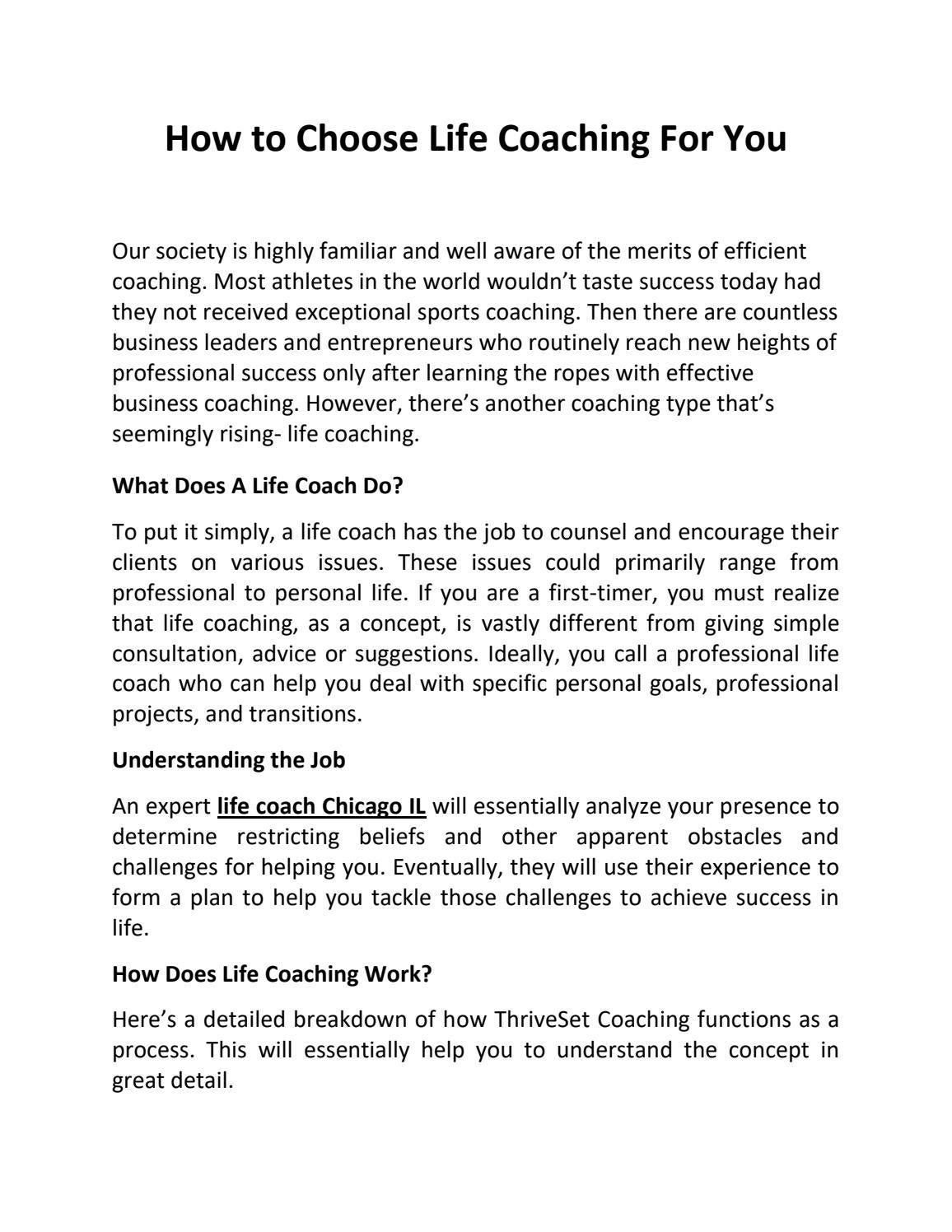 Certified High Performance Life Coach In Chicago by thrivesetcoaching ...