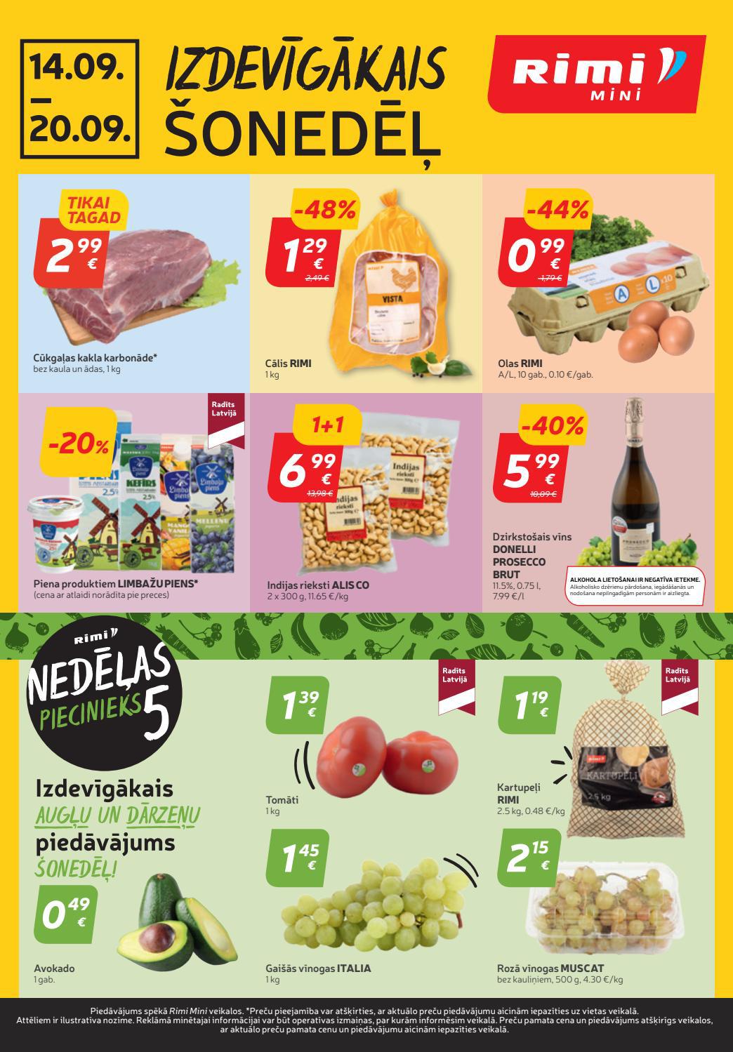 Rimi Mini Gardēžu dienas 14.09. - 20.09.2021. by Rimi - Issuu