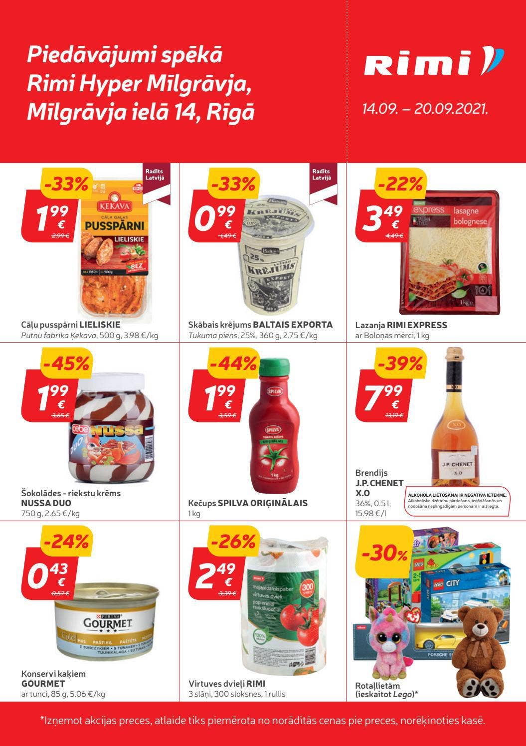 Rimi Hyper Mīlgrāvja piedāvājumi 14.09.–20.09.2021. by Rimi - Issuu