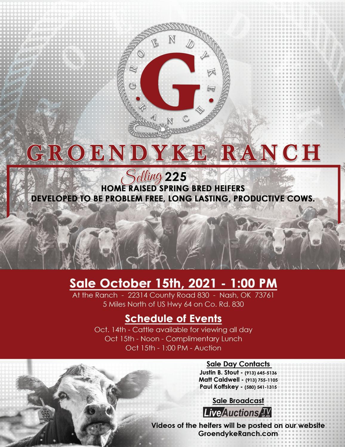 2021 Groendyke Ranch Sale Catalog by Ranch House Designs - Issuu