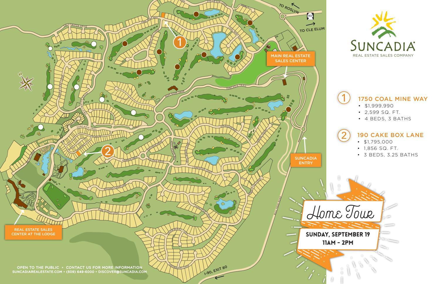 Home Tour Map, September 2021 by Suncadia Resort - Issuu