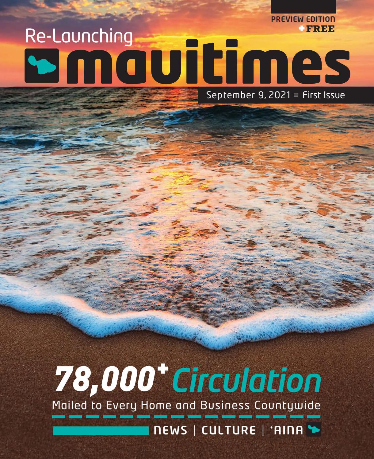 Maui Times Re-Launch Preview Edition 2021 by MauiTimes - Issuu