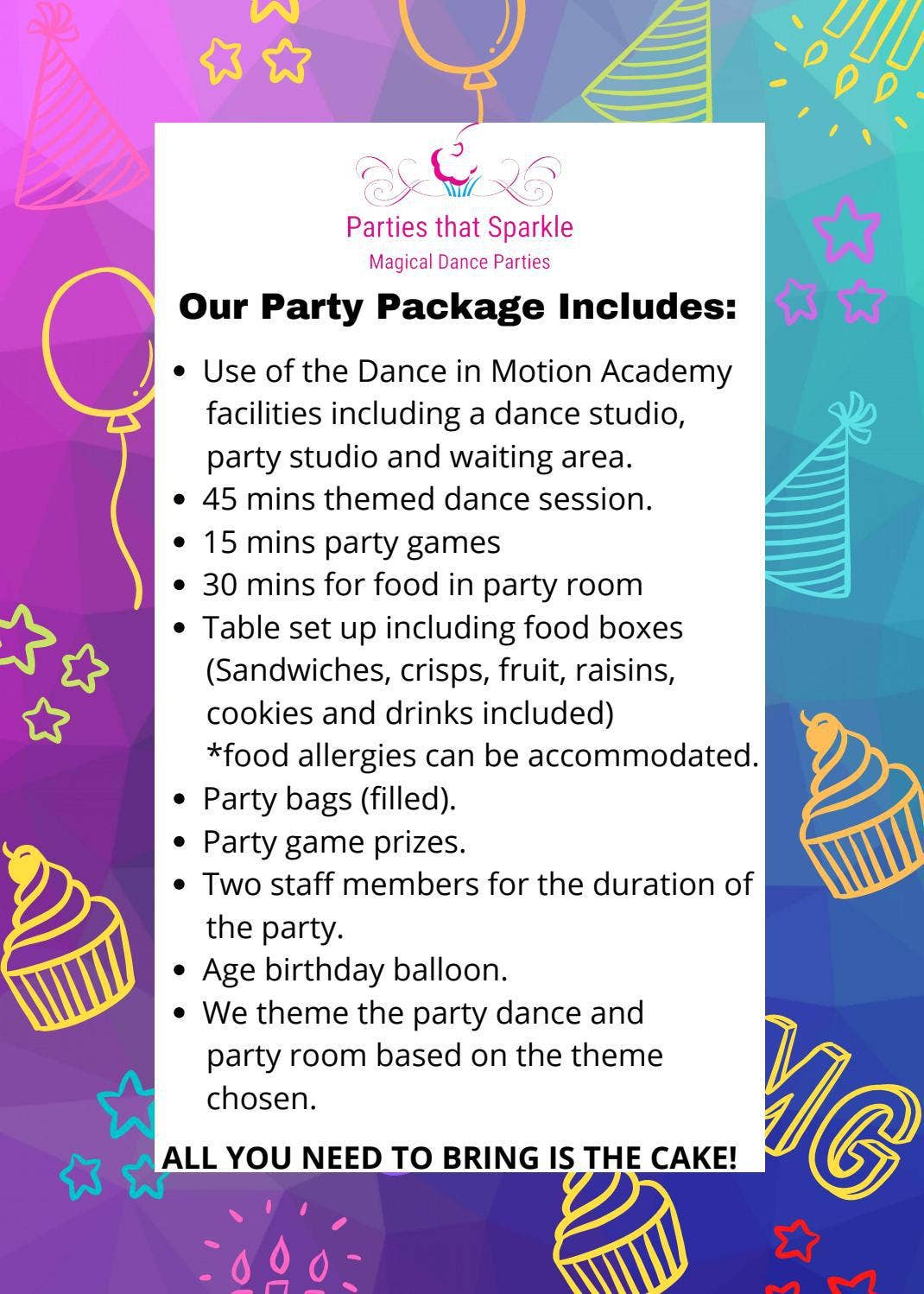 'Parties That Sparkle' - Dance in Motion Academy by ...
