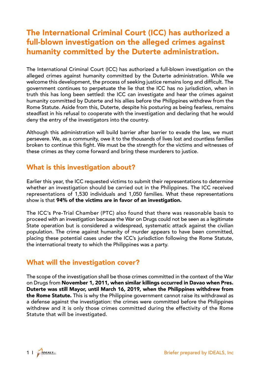 ICC Investigation Explainer by IDEALS Inc. - Issuu